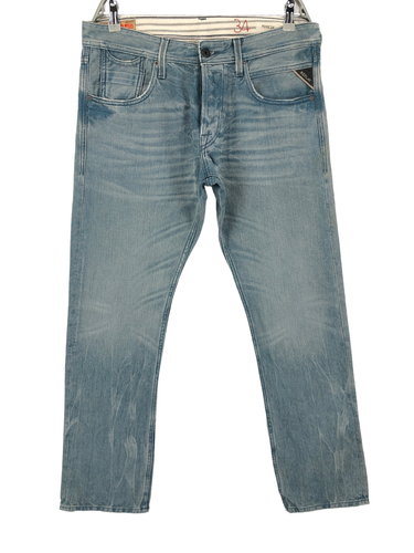 REPLAY Men Moresk Regular Straight Jeans Size W34 L32 | eBay