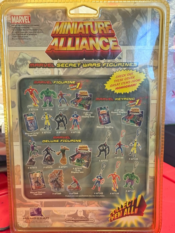 NEW Marvel 2003 Miniature Alliance - HULK & SPIDER-MAN - Secret Wars ...