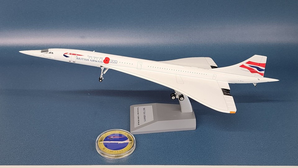 Inflight ARDBA81 British Airways Concorde G-BOAF Poppy Diecast 1/200 ...