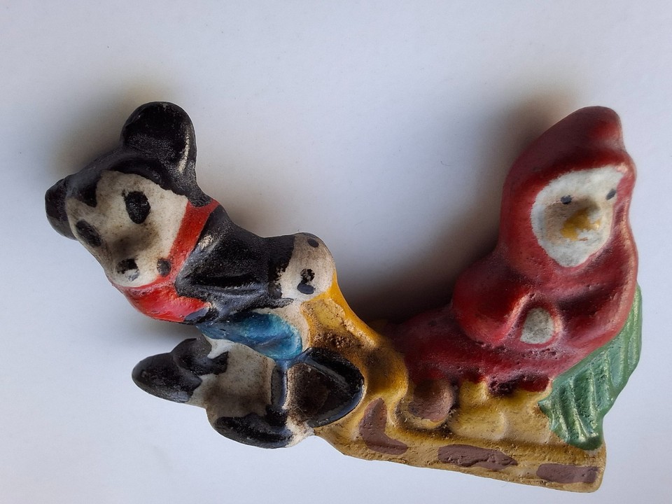 1930s Mickey Mouse & Father Christmas ‘Penny Toy’ Walt Disney Ceramic ...