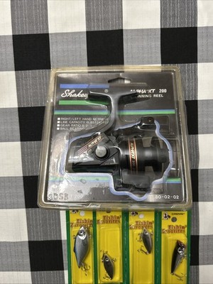 VTG NEW SHAKESPEARE ALPHA XT 200 SPINNING FISHING REEL WTH lures | eBay