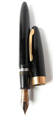VTG W.A. SHEAFFER FOUNDEN BLACK #875 PEN MICHANICAL W/14k GOLD NIP | eBay