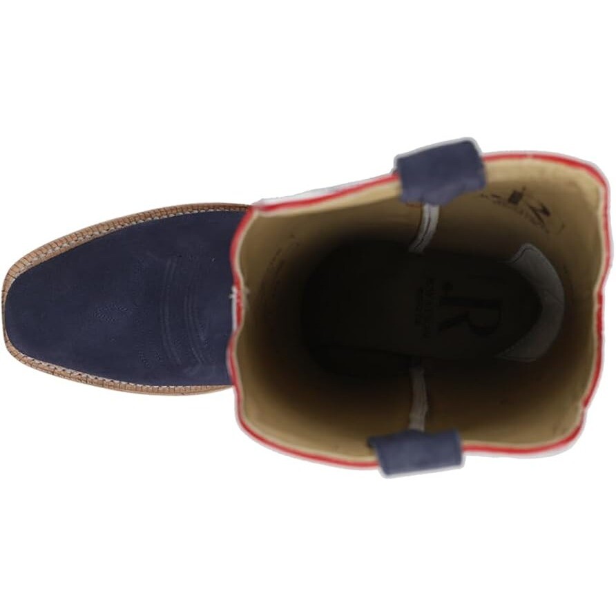 Men's Midnight Blue Roughout Square Toe Cowboy Boots 15 D new | eBay