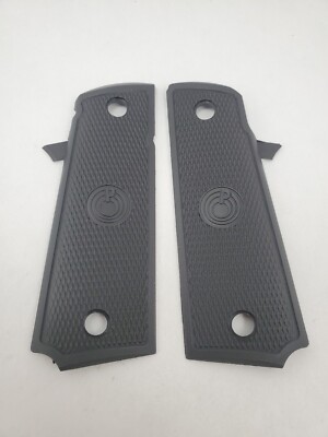 NOS OEM Para Ordance 1911 Grips Blk Full Size Double Stack 45 ACP P14 ...