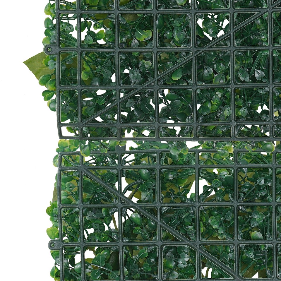 6pcs/12pc Artificial Greenery Panel Mat Hedge Decor Privacy Grass Wall ...