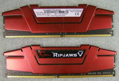 16GB (2x8GB) DDR4-2400 PC-19200 1.2V Desktop RAM [G.Skill F4-2400C17S ...