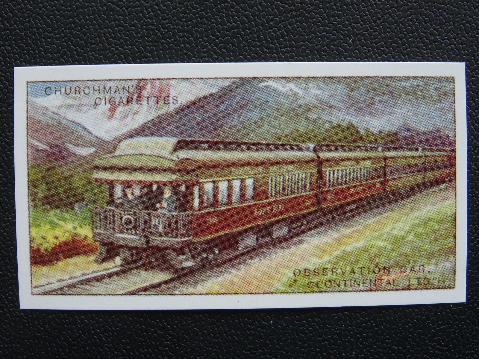 No.12 THE CONTINENTAL LTD (2) Famous Railway Trains REPRO of Churchman ...