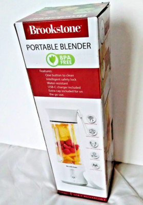 New Blender Juicer USB Rechargeable Smoothie Mixer Brookstone BPA Free ...