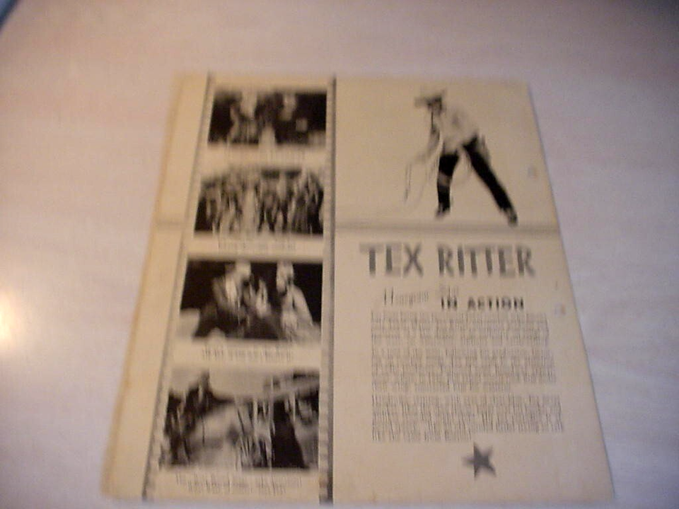 VINTAGE DIXIE PREMIUM TEX RITTER WESTERN SINGER STAR 8 X 10, NICE | eBay
