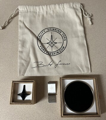 ForeverSpin Matte Black 2024 Mystery Top Spinning Base And Money Clip ...