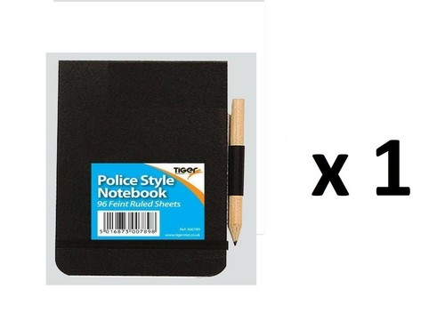 Police Style Notebook With Pencil School Office Shopping List Note ...