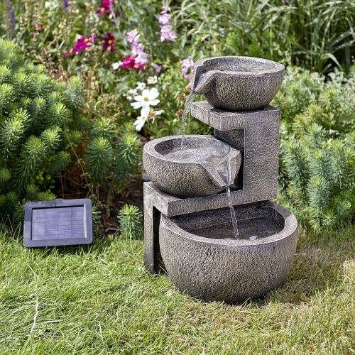 Water Feature Genoa Cascade Aged Stone Effect Water Feature | eBay UK