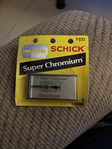 Old 1970 Schick Super Chromium Blades, New In Package | eBay