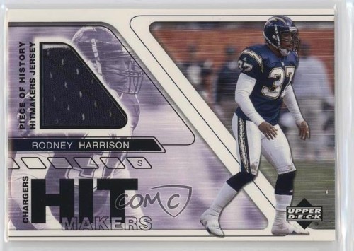2002 Upper Deck Piece Of History Hitmakers Jersey Rodney Harrison #HMJ ...