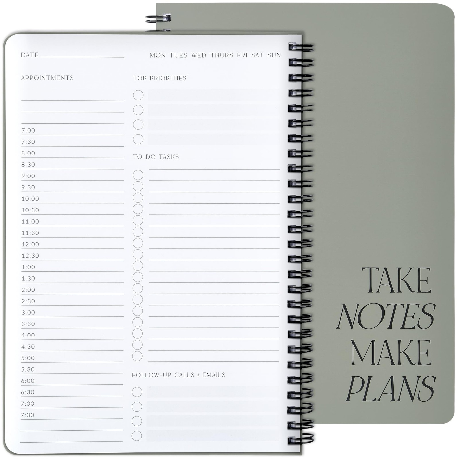 Zicoto Beautiful Daily Planner And Notebook Hourly Schedule - Aesthetic ...