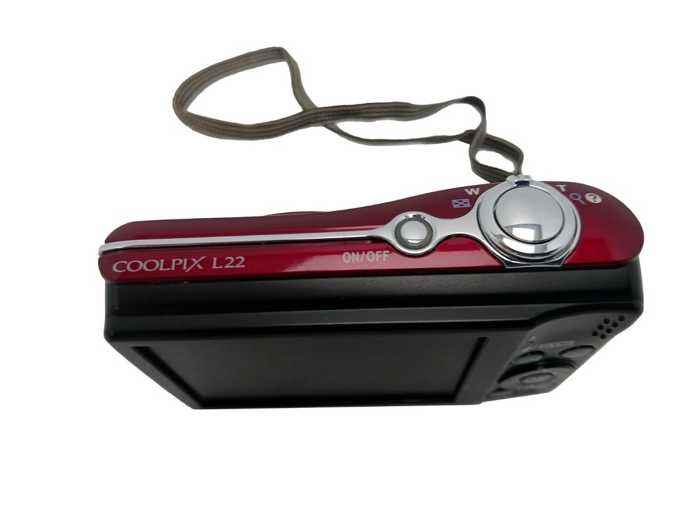 Nikon Coolpix L22 Digital Camera 12.0 MP Red- Read Description - WORKS ...