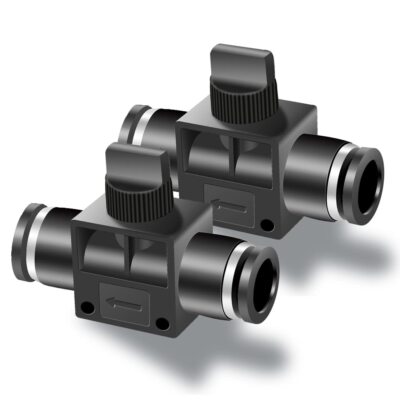 Push to Connect Air Control Ball Valve 4mm Tube OD Pneumatic Flow ...