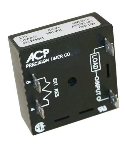 Precision Timer ACP 601 450 On Delay Timer 120 VAC .1-10 MIN 10A INR 1A ...