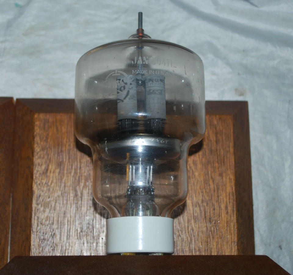 2 Vintage Eimac Vacuum Transmitting Tubes 304TL BOOK ENDS! USED ...