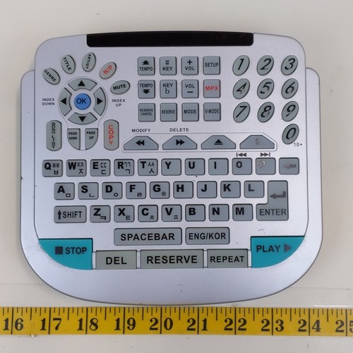 RSQ Karaoke Remote Control HD 787 Keyboard Big Wireless Silver | eBay