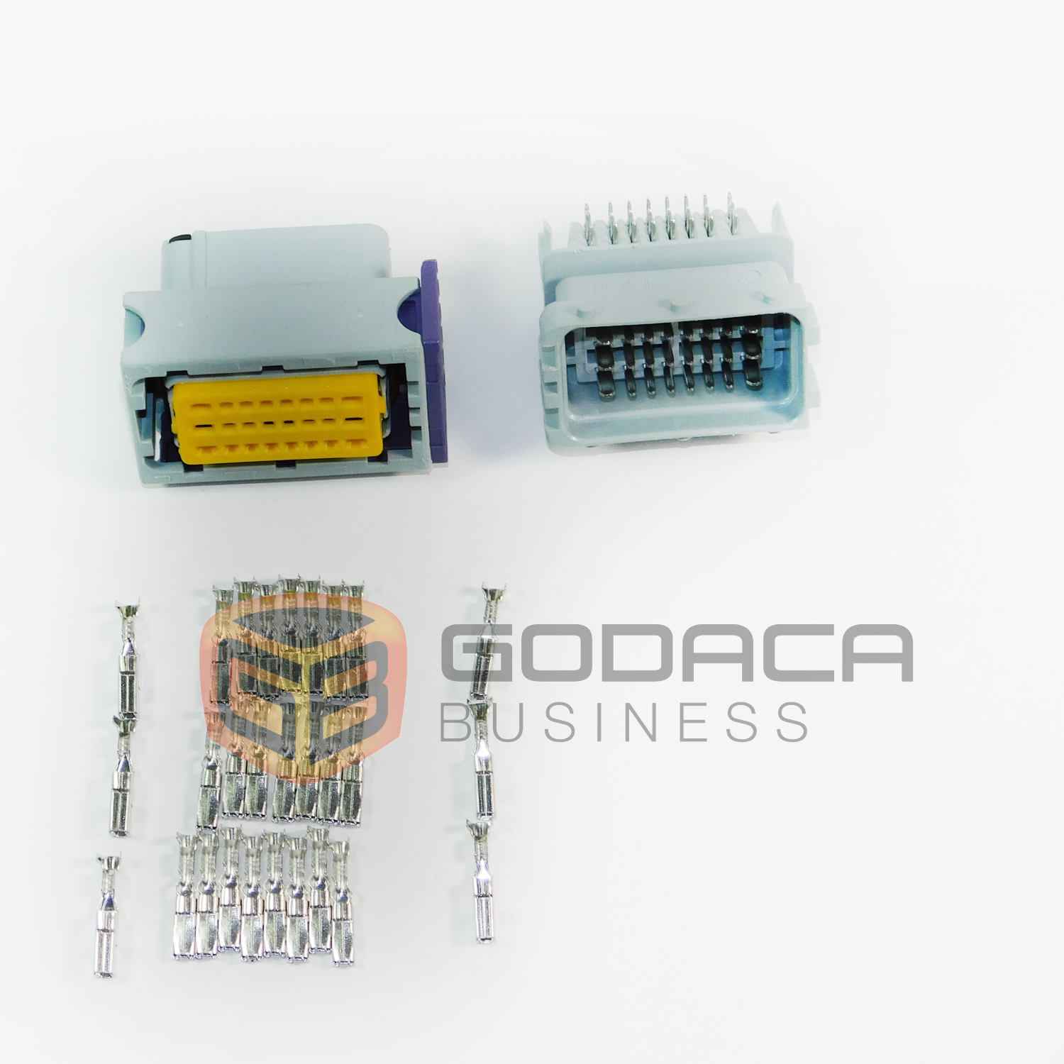 1x 24-pin ECU Repair Connector Male & Female Plug Pigtail harness ...