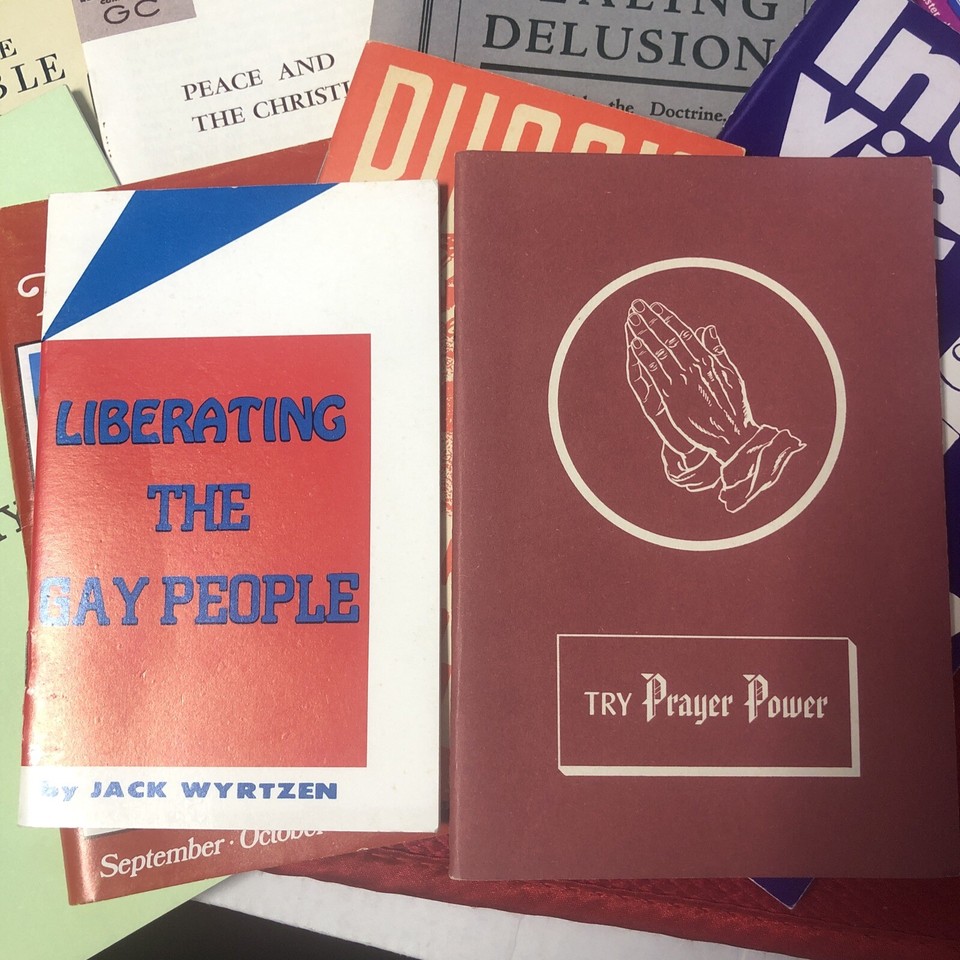 23 Vintage Christian Booklet Lot Russia Divorce Healing Peace Creation ...