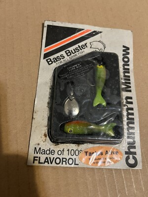 Vintage Bass Buster Chumm n Minnow Green Spinnerbait fishing Lure | eBay