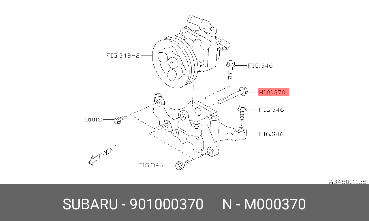 Genuine OE Bolt Flg 10X111 901000370 For Subaru 90100-0370 | eBay