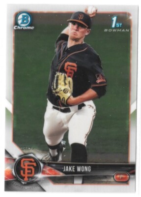 2018 Bowman Draft Chrome 1st #BDC-55 Jake Wong | eBay