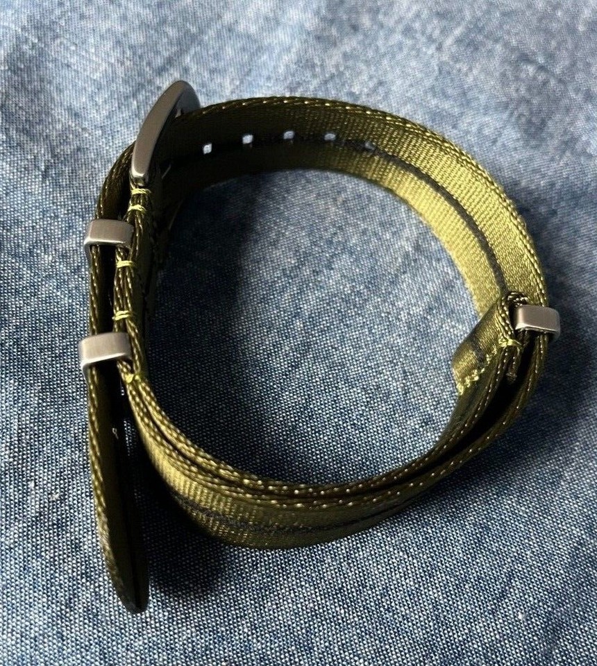 WISCASSET WATCH STRAPS Silky Sturdy Seatbelt One-Piece Watch Strap ...