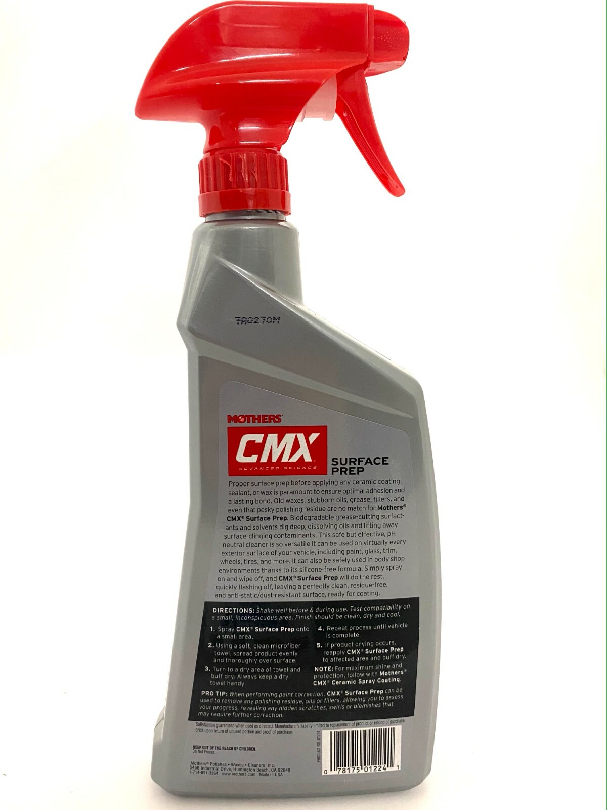 MOTHERS 01224 CMX Surface Prep Spray - Silicone Free - Anti-Static - 24 ...