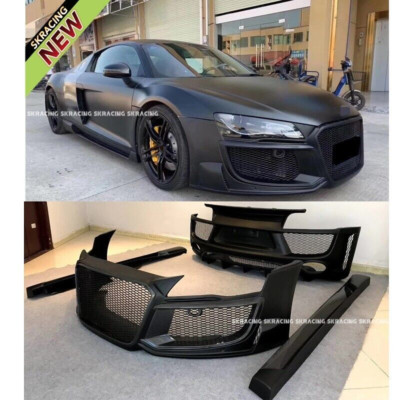 For Audi R8 2008-2015 Partial Carbon Fiber Bodykit Front Rear Bumpers ...