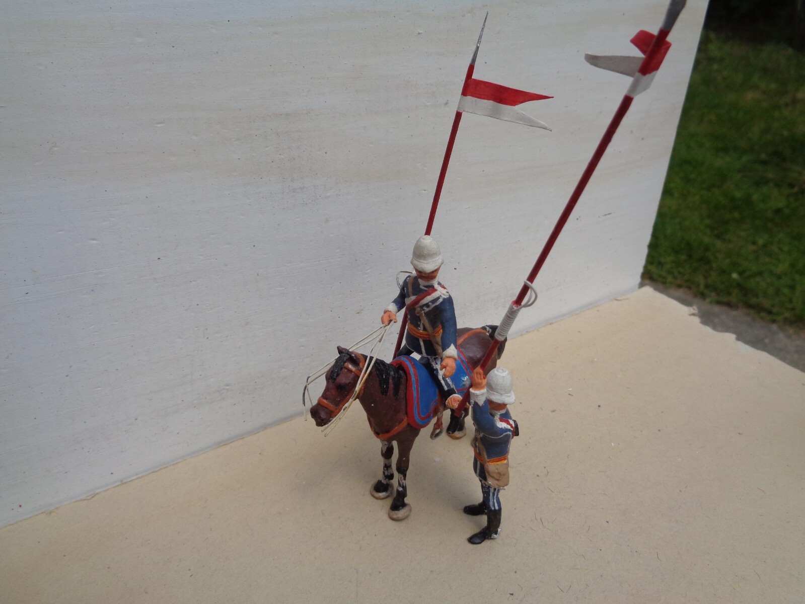 Stadden or similar, British lancer cavalry reload, well painted, 54mm ...