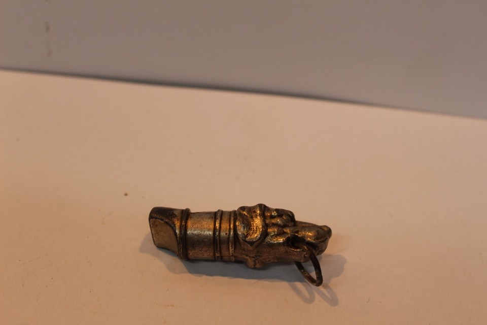 C19TH VICTORIAN SILVER PLATED DOG FIGURAL SHAPED WHISTLE | eBay