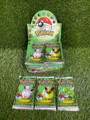 MINT BOX FRESH - Pokemon Jungle Booster Pack | Unlimited | FACTORY ...