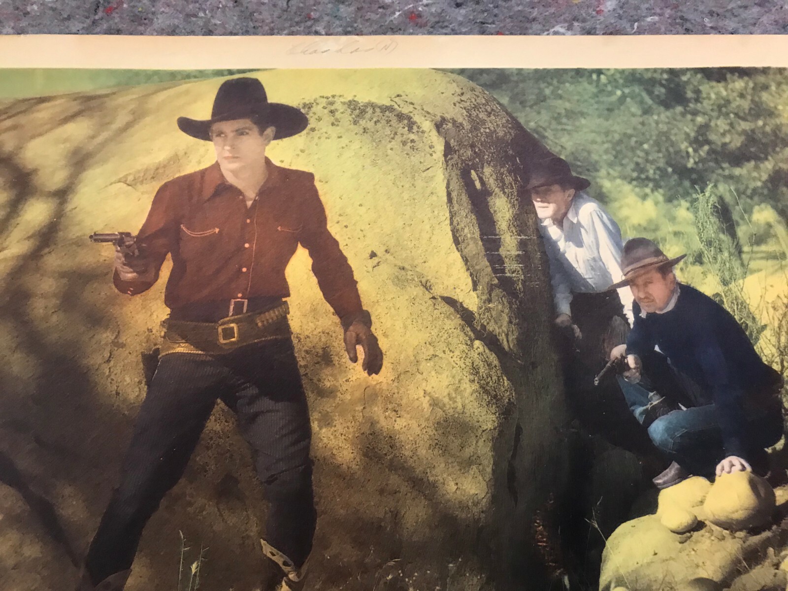 NO MAN'S RANGE 1935 ORIG. LOBBY CARD 11"x14" (F/VF) BOB STEELE/BUCK ...