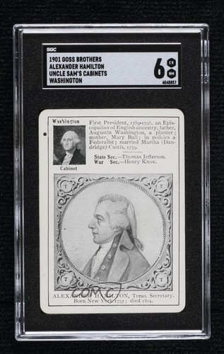 1901 Goss Brothers Uncle Sam's Cabinet Alexander Hamilton (Washington ...