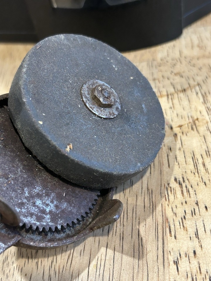 Antique Vintage Cast Iron Hand Crank Bench Grinder Steel Cast Brand | eBay