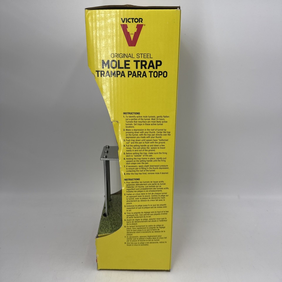 VICTOR Original Mole Trap Spring Spike Plunger Style Model 0645 ...