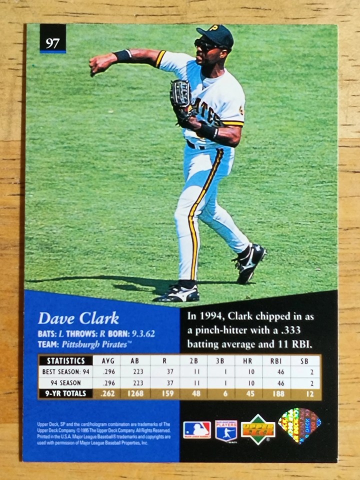 1995 SP #97 Dave Clark | eBay