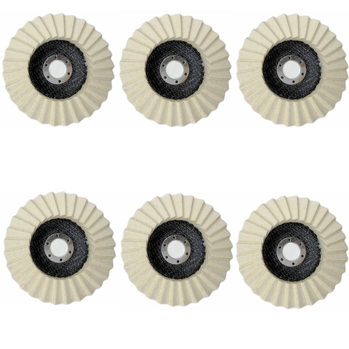 5" Wool Felt Flap Disc Metal working Polishing Buffing Wheel For ...
