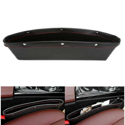 Car Seat Gap PU Leather Catch Catcher Box Caddy Slit Pocket Storage ...