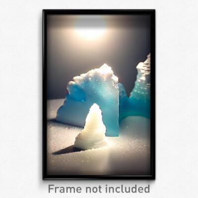 Pixel Art Poster - Miniature Iceberg (8 Bit Psychedelic Trippy Video ...