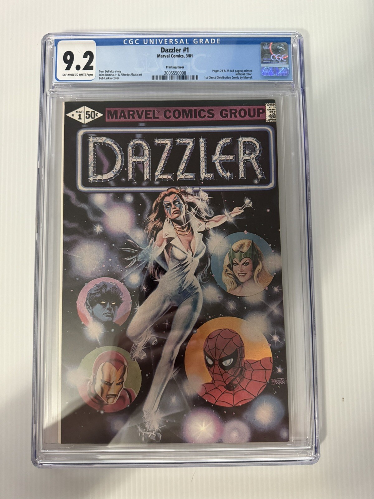 Dazzler #1 (Marvel Comics March 1981) CGC 9.2, Printing Error | eBay