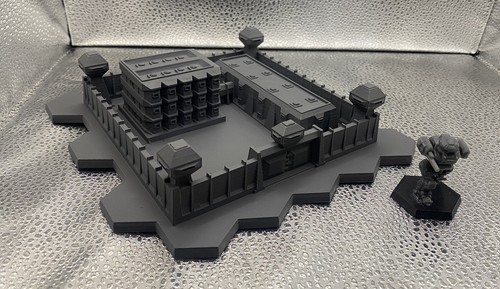 Security Compound w/ Hex Base, Tabletop War Game Terrain Battletech ...