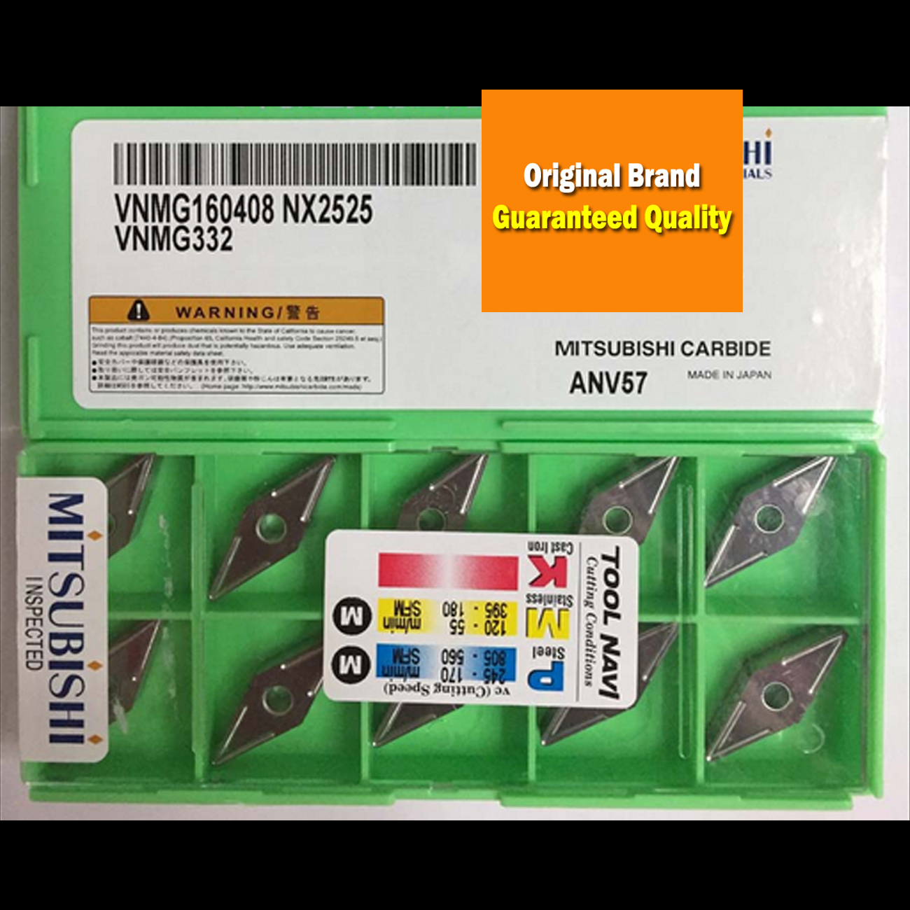 10PCS in BOX Original MITSUBISHI VNMG160408 NX2525 VNMG332 Carbide ...