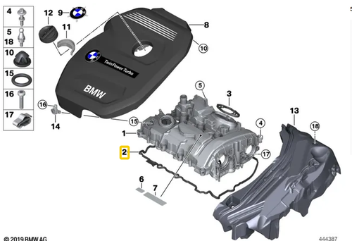 1 piece New Oil Filler Cap for BMW F20 F30 116i 118i 316i 320i ...