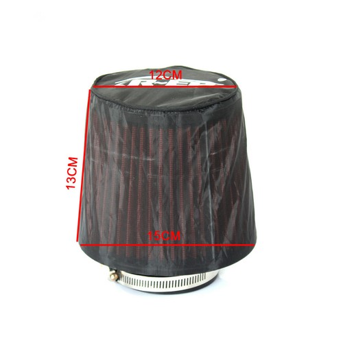 Black Universal Water Guard Cold Air Intake Pre-Filter Cone Filter ...