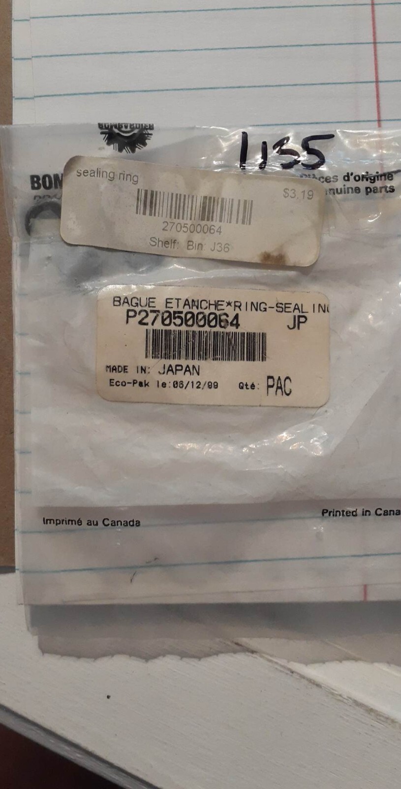 7x NEW OEM BRP SEADOO GTX GSI SP SPX XP SEALING SEAL 270500064 loc1155 ...