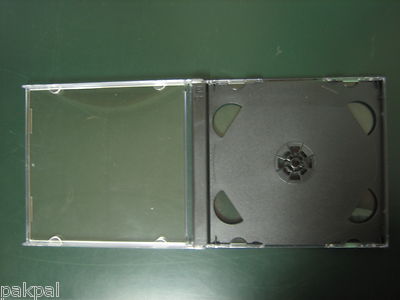200 NEW 10.4MM DOUBLE CD JEWEL CASES WITH BLACK TRAY 2CD | eBay